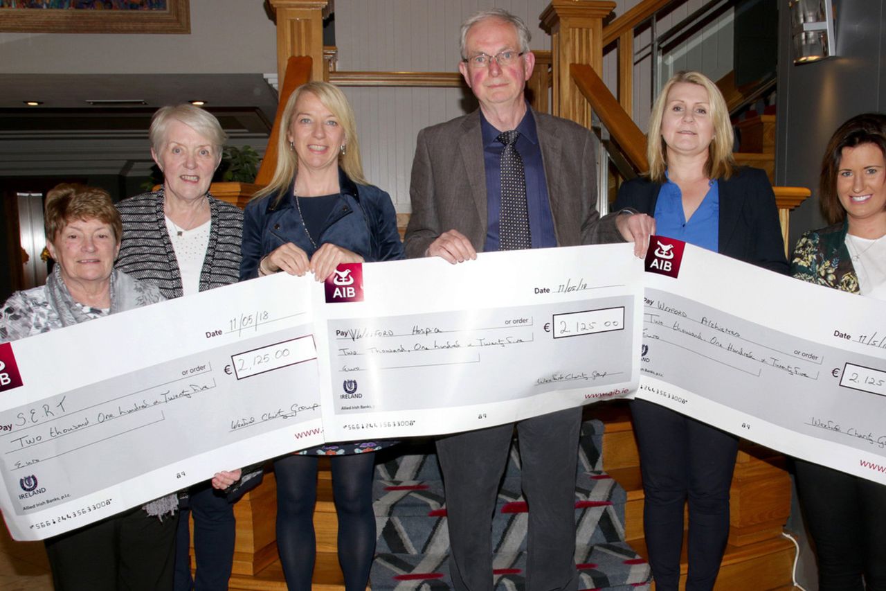 Three great causes get big cheques | Irish Independent