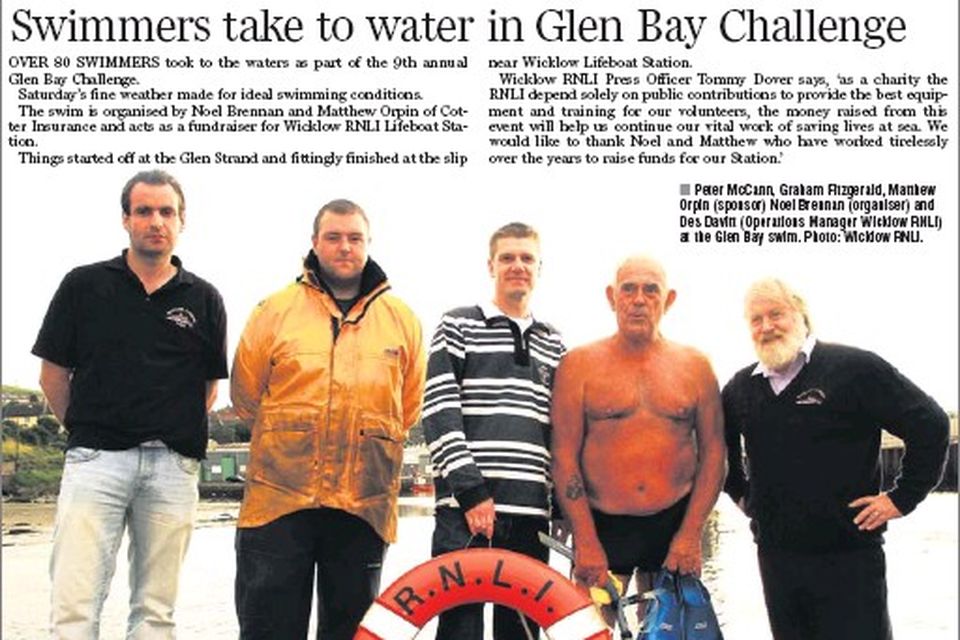 Swimmers take to water in Glen Bay Challenge | Independent.ie