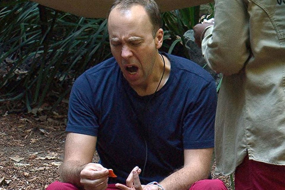Banner flown over I'm A Celebrity jungle calling for Matt Hancock’s ...