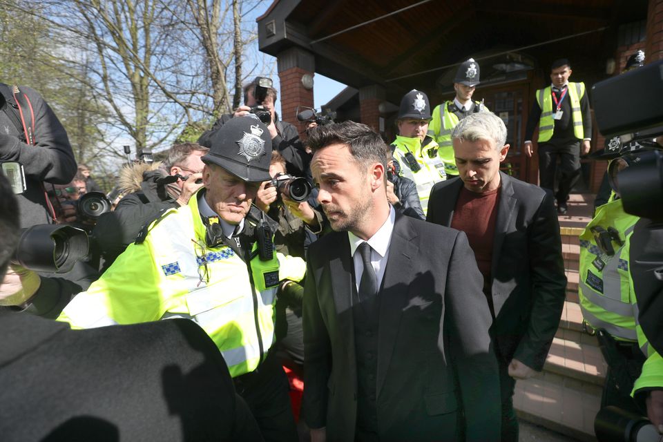 TV’s Ant McPartlin ‘very sorry’ after pleading guilty to drink-driving ...