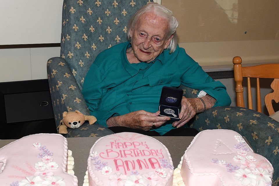 Anna celebrates her 104th with a medal! | Irish Independent