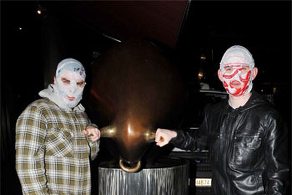 Horse outside? No actually it’s Bono with Rubberbandits at U2 Christmas ...