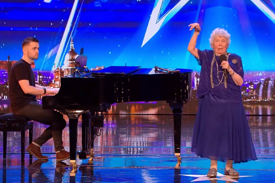 BGT viewers fall in love as 90-year-old singer Audrey rolls back the ...