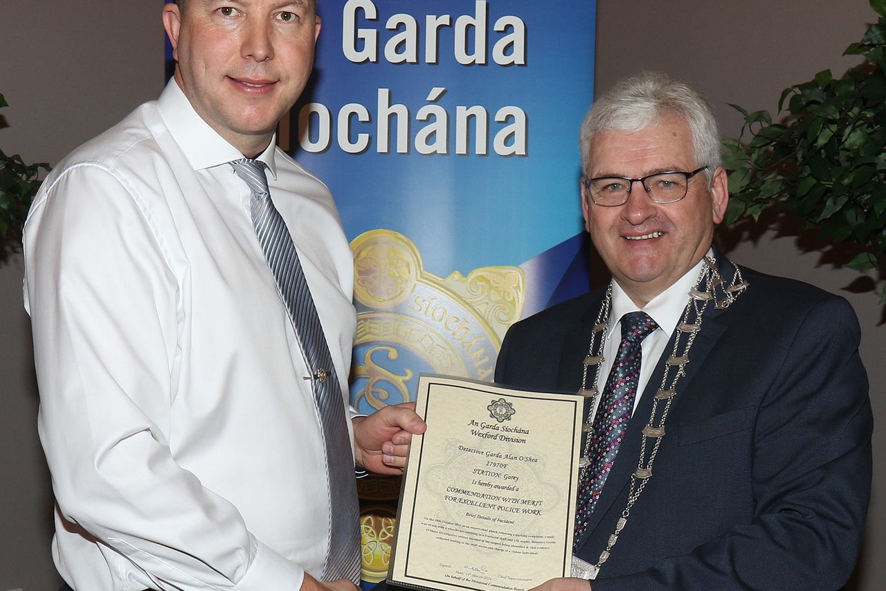 Bravery and dedication of Wexford gardaí recognised at Divisional ...