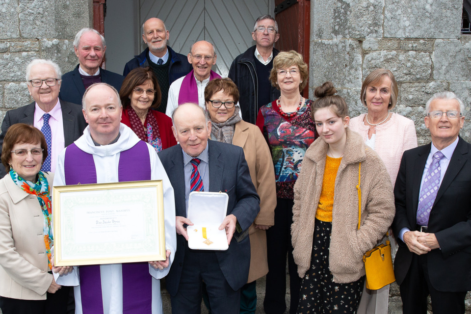 James Byrne receives Benemerenti Medal for services to church ...