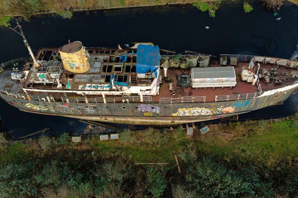 ‘Abandoned rusting hulk’ – anger as capsized ship with rich history ...