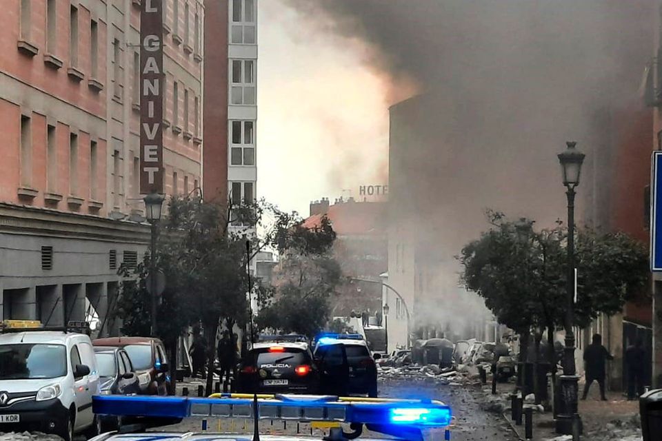 Two killed in Madrid blast after apparent gas leak | Irish Independent